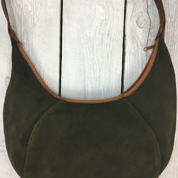 Vintage G.H. Bass & Co. | Bags | Vintage Gh Bass Co Green Suede Leather ...